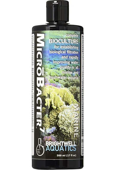 Brightwell Microbacter7 - Tuzlusu & Tatlısu Akvaryumu Bacteria Kültürü 500 ml Brightwell Microbacter7 - Tuzlusu & Tatlısu Akvaryumu Bacteria Kültürü 500 ml