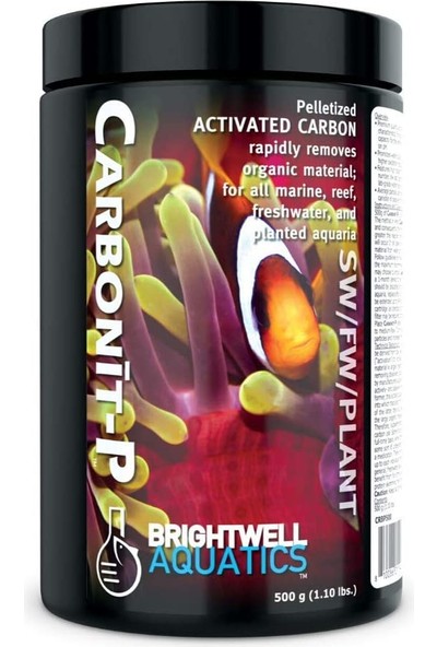 Brightwell Carbonit-P - Aktif Karbon 500 gr (Tuzlusu & Tatlısu) Brightwell Carbonit-P - Aktif Karbon 500 gr (Tuzlusu & Tatlısu)