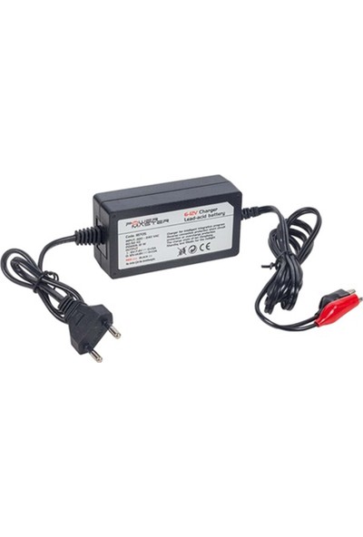 Powermaster PM-18705 6 Volt - 12 Volt Kademeli 1 Amper Akü Şarj Adaptörü Powermaster PM-18705 6 Volt - 12 Volt Kademeli 1 Amper Akü Şarj Adaptörü