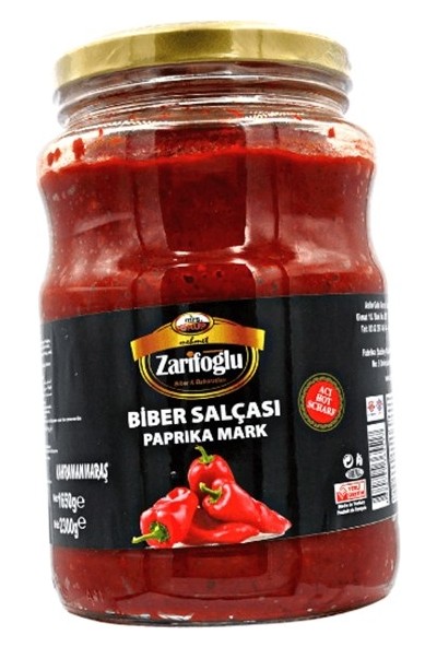 Zarifoğlu Biber Salçası Acı Cam 1,65 kg
