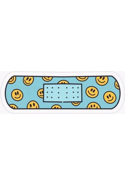 Zobar Markt Zobarmarkt Gülen Yüz Yarabandı Defter Ajanda Planner Laptop Sticker 5 cm Zobar Markt Zobarmarkt Gülen Yüz Yarabandı Defter Ajanda Planner Laptop Sticker 5 cm