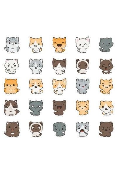 Zobar Markt Zobarmarkt 25'li Defter Ajanda Planner Bullet Journal Laptop Için Kedi Sever Sticker Seti Zobar Markt Zobarmarkt 25'li Defter Ajanda Planner Bullet Journal Laptop Için Kedi Sever Sticker Seti