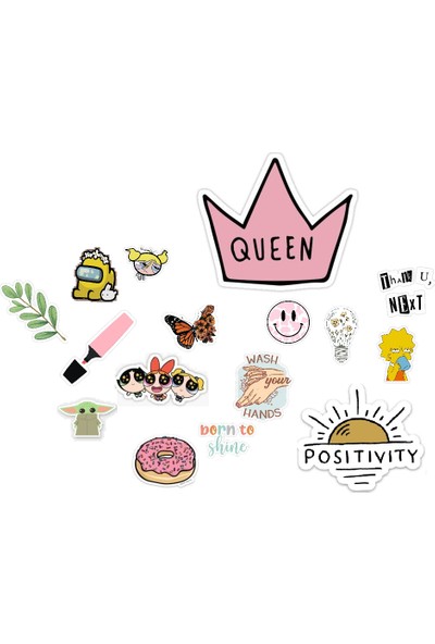 Zobar Markt Zobarmarkt 15'li Defter Ajanda Planner Bullet Journal Laptop Masa ve Çanta Sticker Set Zobar Markt Zobarmarkt 15'li Defter Ajanda Planner Bullet Journal Laptop Masa ve Çanta Sticker Set