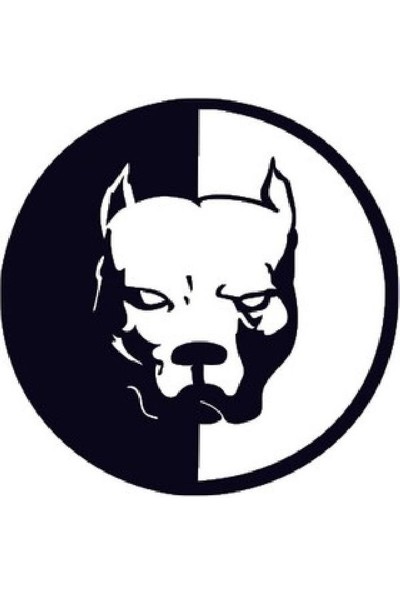 Zobar Markt Zobarmarkt Pitbull Sticker 10 x 10 cm