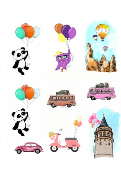 Zobar Markt Tatil Temalı Defter Ajanda Laptop Telefon Planlayıcı Sticker Zobar Markt Tatil Temalı Defter Ajanda Laptop Telefon Planlayıcı Sticker