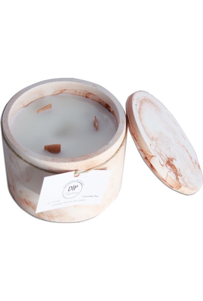 Dip Tasarım Soya Sandal Ağacı Kokulu Büyük Soya Mum