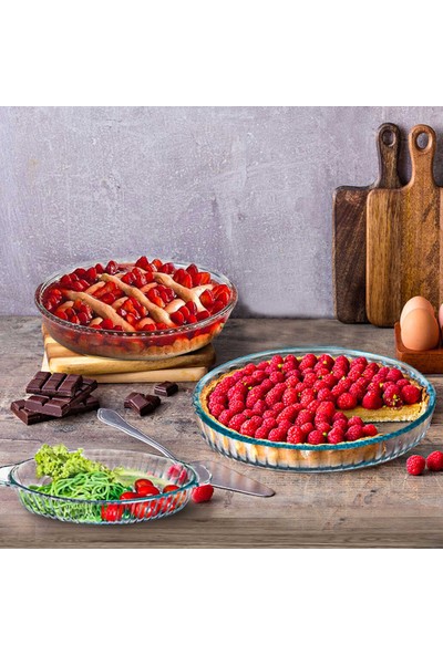 Paşabahçe 159210 Yuvarlak 3 Parça Borcam Seti Paşabahçe 159210 Yuvarlak 3 Parça Borcam Seti