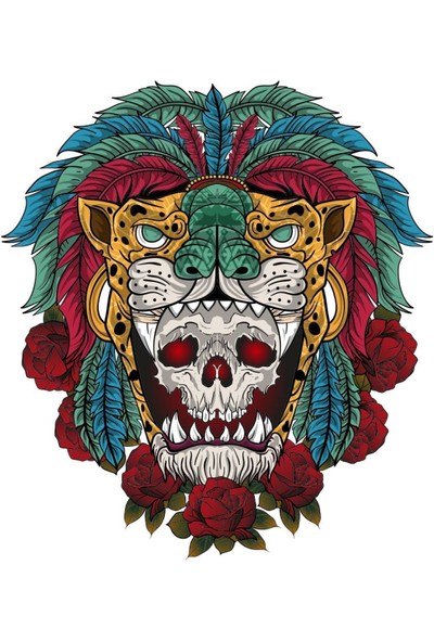 Zobar Markt Kurukafa Kuru Kafa Kurukafa Sticker 00482 8x9 cm