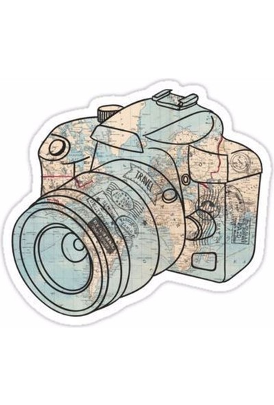 Zobar Markt Zobarmarkt Fotoğraf Makinesi Temalı Defter Ajanda Planner Bullet Journal Laptop Sticker, 7 cm Zobar Markt Zobarmarkt Fotoğraf Makinesi Temalı Defter Ajanda Planner Bullet Journal Laptop Sticker, 7 cm