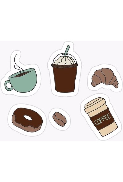 Zobar Markt Zobarmarkt Coffee Temalı Defter Ajanda Planner Bullet Journal Laptop Sticker, 6 cm Zobar Markt Zobarmarkt Coffee Temalı Defter Ajanda Planner Bullet Journal Laptop Sticker, 6 cm
