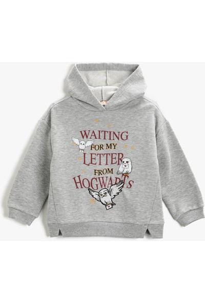 Koton Harry Potter Lisanslı Baskılı Kapşonlu Sweatshirt