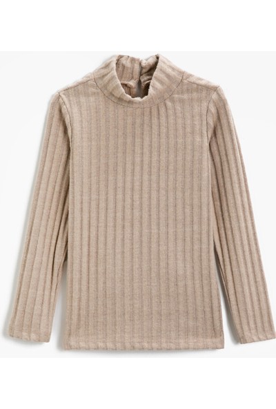 Koton Dokulu Balıkçı Yaka Sweatshirt