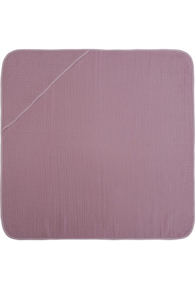 Merbasita Açık Mürdüm Düz Müslin Kundak 80X80 cm