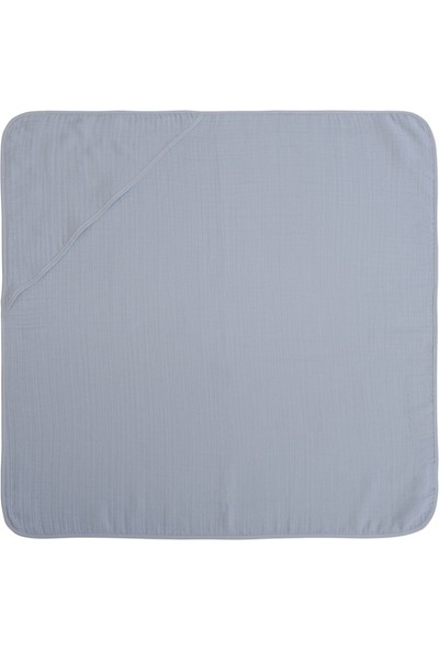 Merbasita Açık Mavi Düz Müslin Kundak 80X80 cm