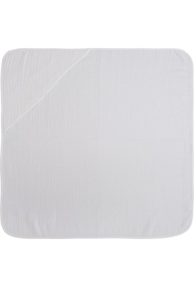 Merbasita Beyaz Düz Müslin Kundak 80X80 cm