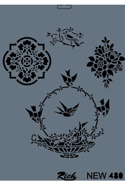 Rich Stencil 35X25CM New 480