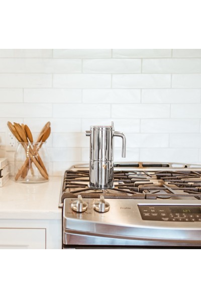 Grosche Milano Stella Aroma Çelik Moka Pot Gümüş 4 Cup