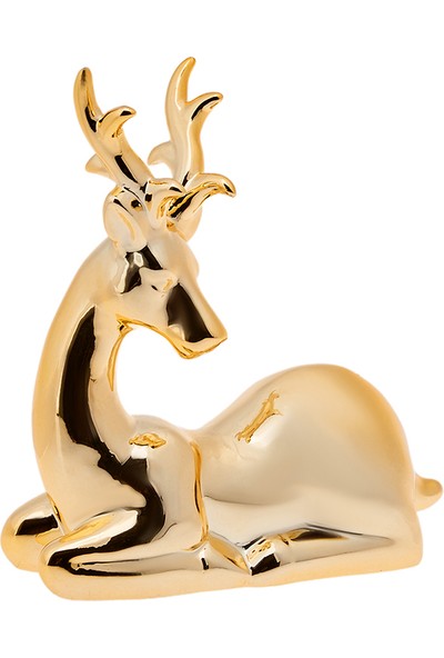 Karaca Home Sitting Deer Obje 13x13,8cm Karaca Home Sitting Deer Obje 13x13,8cm