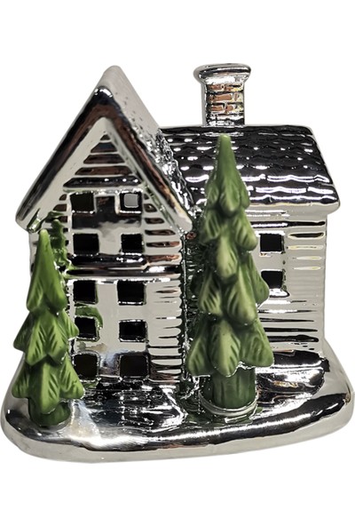 Karaca Home House LED Işıklı Obje Silver 9x9,5cm