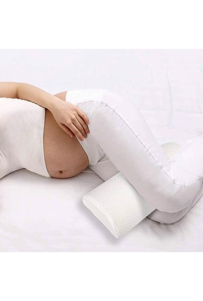 INNDREAM Bacak Arası Diz Altı Alt Sırt Yastığı Hafızalı Yarım Ay Yastık Bacak Dinlendirme Yastığı INNDREAM Bacak Arası Diz Altı Alt Sırt Yastığı Hafızalı Yarım Ay Yastık Bacak Dinlendirme Yastığı