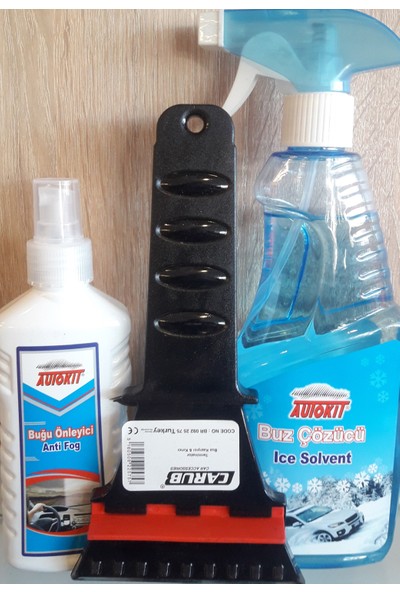 Autokit Buğ Önleyici-Buz Çözücü-Buz Kazıyıcı