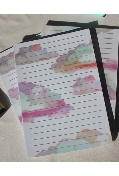 Rabaf Notes Bulut Desenli Çizgili Tasarım A5 Notepad Rabaf Notes Bulut Desenli Çizgili Tasarım A5 Notepad