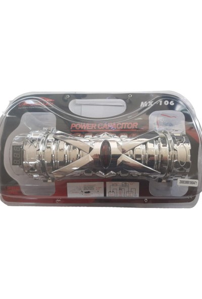 Audiomax Mx 106 6 Farad LED Ekranlı Remoteli Power Kapasitör