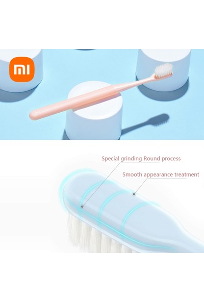 Xiaomi Mijia 2'li Diş Fırçası Set (1 Mavi, 1 Pembe)
