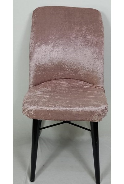 Çarpraz Demirli Kadife Kumaş Sandalye Kılıfı Çarpraz Demirli Kadife Kumaş Sandalye Kılıfı