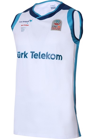Türk Telekom Erkek Beyaz Basketbol Maç Forması TKU100113-BYZ