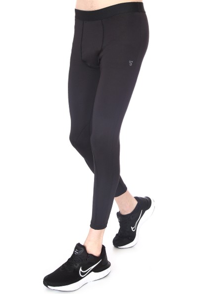 Stitch Detailed Legging Erkek Siyah Koşu Tayt 21KETP11D01-SYH Stitch Detailed Legging Erkek Siyah Koşu Tayt 21KETP11D01-SYH