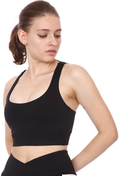 Push Up Bra Kadın Siyah Koşu Sporcu Sütyeni 21KKTP10D01-SYH