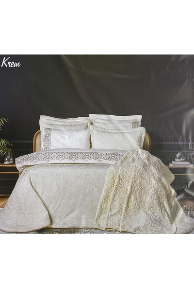 Özdilek Çeyiz Seti Etnik Krem