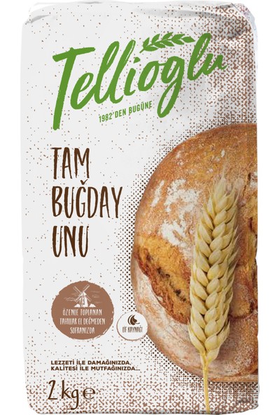 Tellioğlu Tam Buğday Unu 2 kg