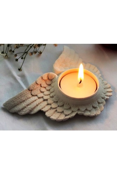 Morlalem Kuş Kanatlı Mumluk Silikon Kalıp K-208