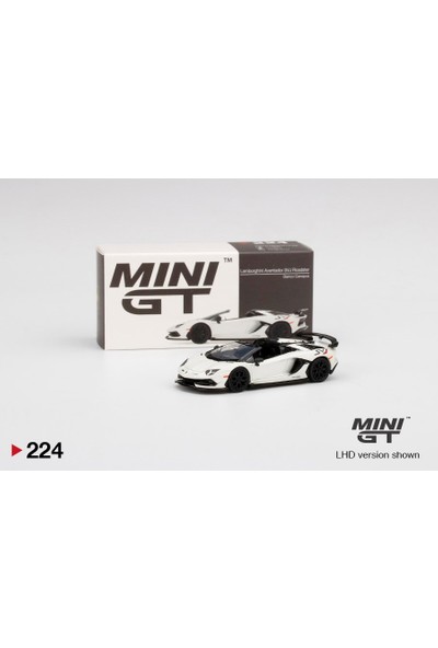 Mini Gt Lamborghini Aventador Svj Roadster Bianco Canopus 1:64 Mini Gt Lamborghini Aventador Svj Roadster Bianco Canopus 1:64