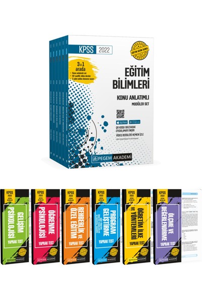 Pegem Akademi 2022 Kpss Eğitim Bilimleri Konu Anlatımlı Set - Yaprak Test Seti (6 Kitap - 6 Yaprak Test) Pegem Akademi 2022 Kpss Eğitim Bilimleri Konu Anlatımlı Set - Yaprak Test Seti (6 Kitap - 6 Yaprak Test)