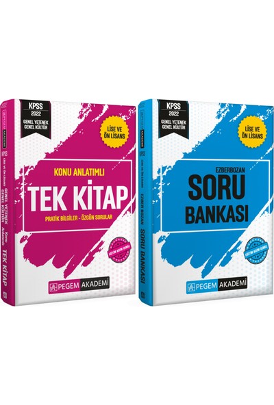 Pegem Akademi 2022 Kpss Lise ve Önlisans Konu Anlatımlı Tek Kitap - Soru Bankası Pegem Akademi 2022 Kpss Lise ve Önlisans Konu Anlatımlı Tek Kitap - Soru Bankası