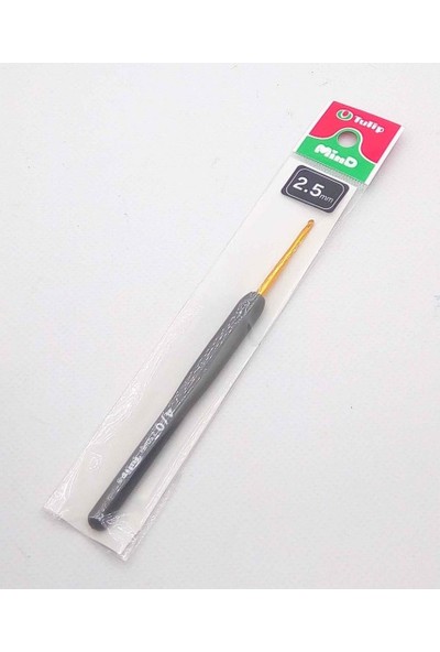 Tulip 2.5 mm 14 cm Siyah Yumuşak Saplı Yün Tığ Tulip 2.5 mm 14 cm Siyah Yumuşak Saplı Yün Tığ