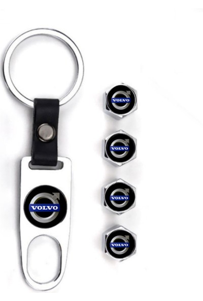 Gardenauto Volvo Paslanmaz Çelik Sibop Kapağı ve Anahtarlık Seti Krom Renk Gardenauto Volvo Paslanmaz Çelik Sibop Kapağı ve Anahtarlık Seti Krom Renk