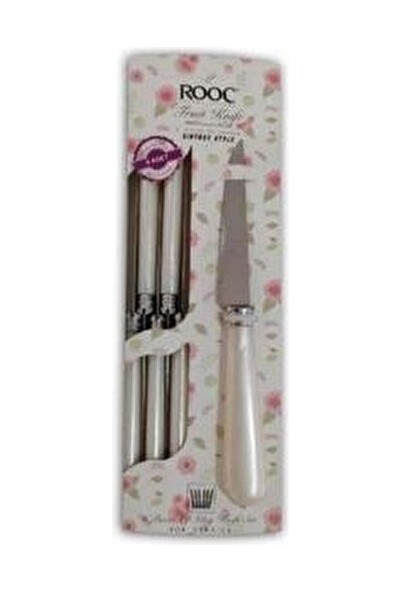 Rooc Profesyonel 6'lı Meyve Bıçağı Beyaz Rooc Profesyonel 6'lı Meyve Bıçağı Beyaz