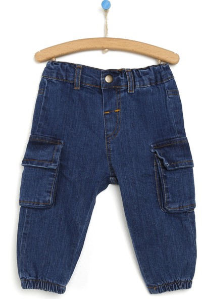 Hello Baby Basic Erkek Bebek Yandan Cepli Denim Pantolon Hello Baby Basic Erkek Bebek Yandan Cepli Denim Pantolon