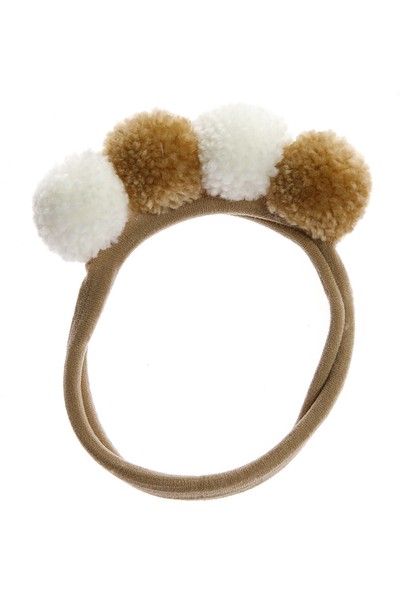 Crazy Kids Örgü Ponpon Saç Bandı