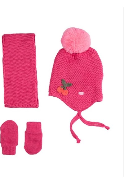 Kitti Kız Bebek Çocuk Polar Üçlü Takım Bere Atkı Eldiven Takımı Anti Pilling 0-18 Ay Kitti Kız Bebek Çocuk Polar Üçlü Takım Bere Atkı Eldiven Takımı Anti Pilling 0-18 Ay