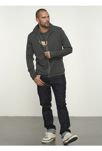 People By Fabrika Hırka, Xl, Gri