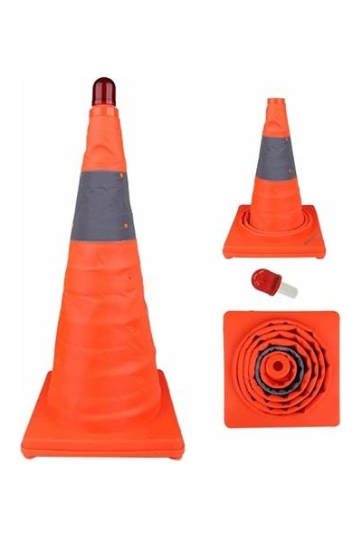 Modacar Katlanabilir Işıklı Yol Dubası 45 cm