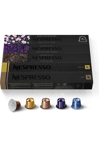 Nespresso Balance Tasting Serie Dengeli Tatlar Serisi 5'li Set Nespresso Balance Tasting Serie Dengeli Tatlar Serisi 5'li Set