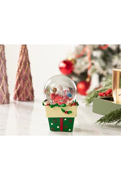 English Home Giftbo x Kar Küresi 6 x 6 x 8 cm Kırmızı