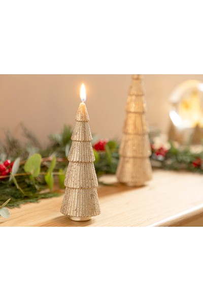 English Home Winter Tree Mum 5.2 x 5.2 x 14.5 cm Gold