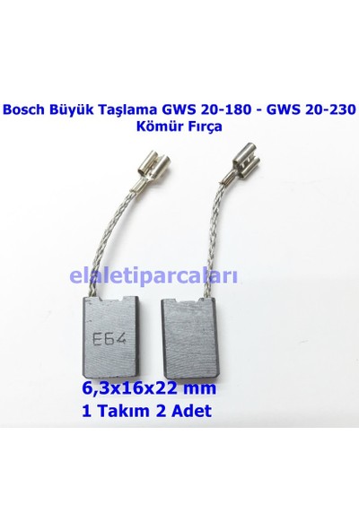 Nesta Bosch Büyük Taşlama Gws 20-180 / Gws 20-230 Kömür Fırça Nesta Bosch Büyük Taşlama Gws 20-180 / Gws 20-230 Kömür Fırça